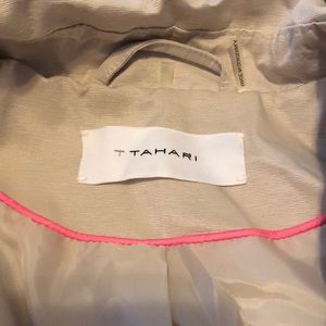 T Tahari | Jackets & Coats | New Tahari Ruffle Detail Trench Coat ...